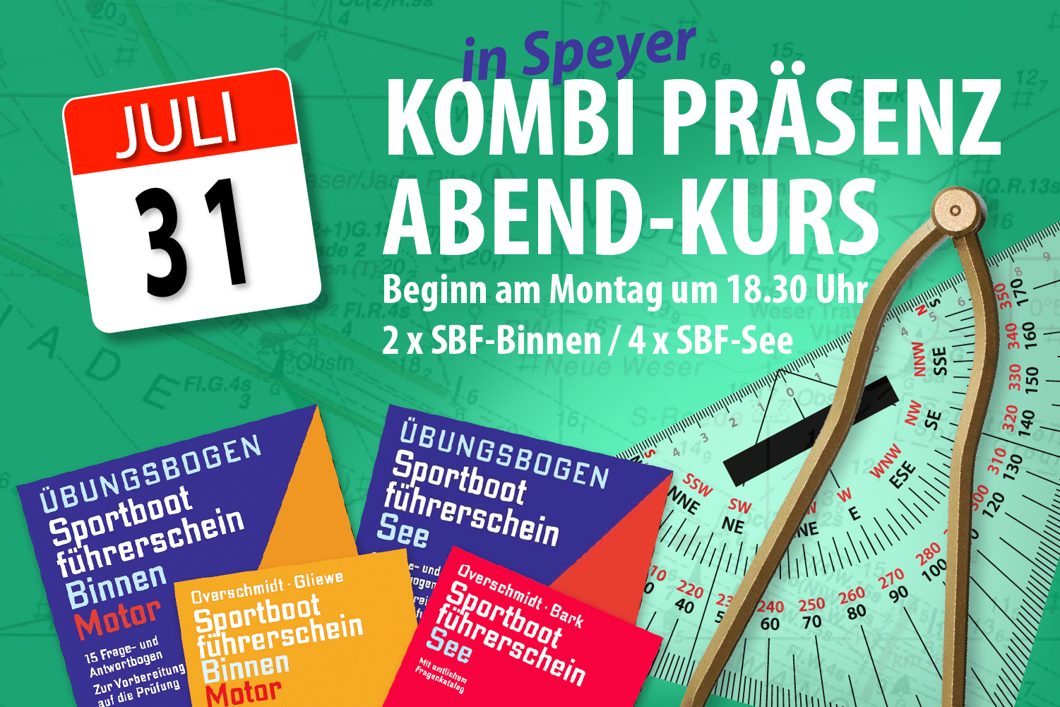 Sportbootführerschein SBF-Binnen und See Kombi Präsenz Abendkurs ...